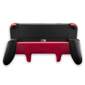 Satisfye - ZenGrip Pro Gen 3 OLED, a Switch Grip Compatible with Nintendo Switch - Comfortable & Ergonomic Grip, Joy Con & Switch Control. #1 Switch Accessories Designed for Gamers (Red)