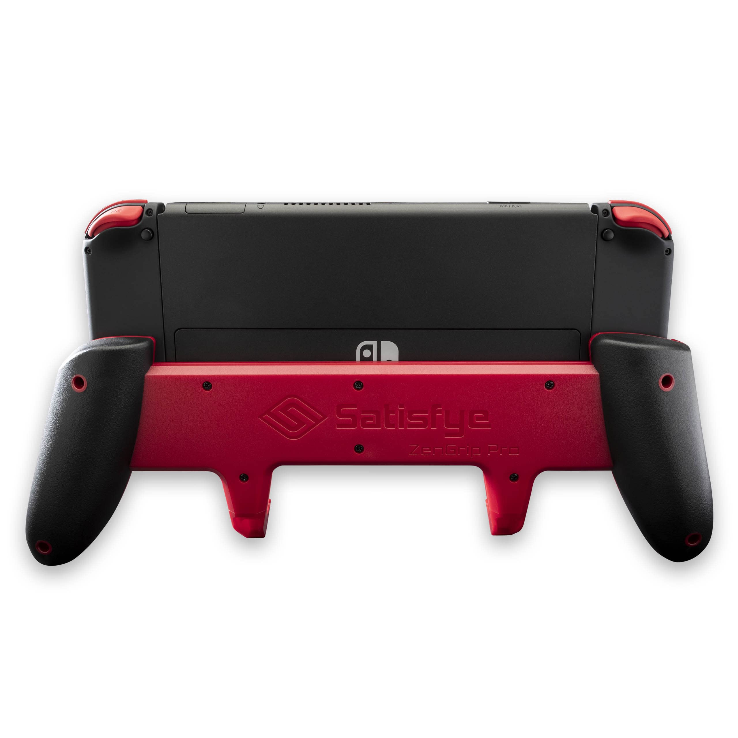 Satisfye - ZenGrip Pro Gen 3 OLED, a Switch Grip Compatible with Nintendo Switch - Comfortable & Ergonomic Grip, Joy Con & Switch Control. #1 Switch Accessories Designed for Gamers (Red)