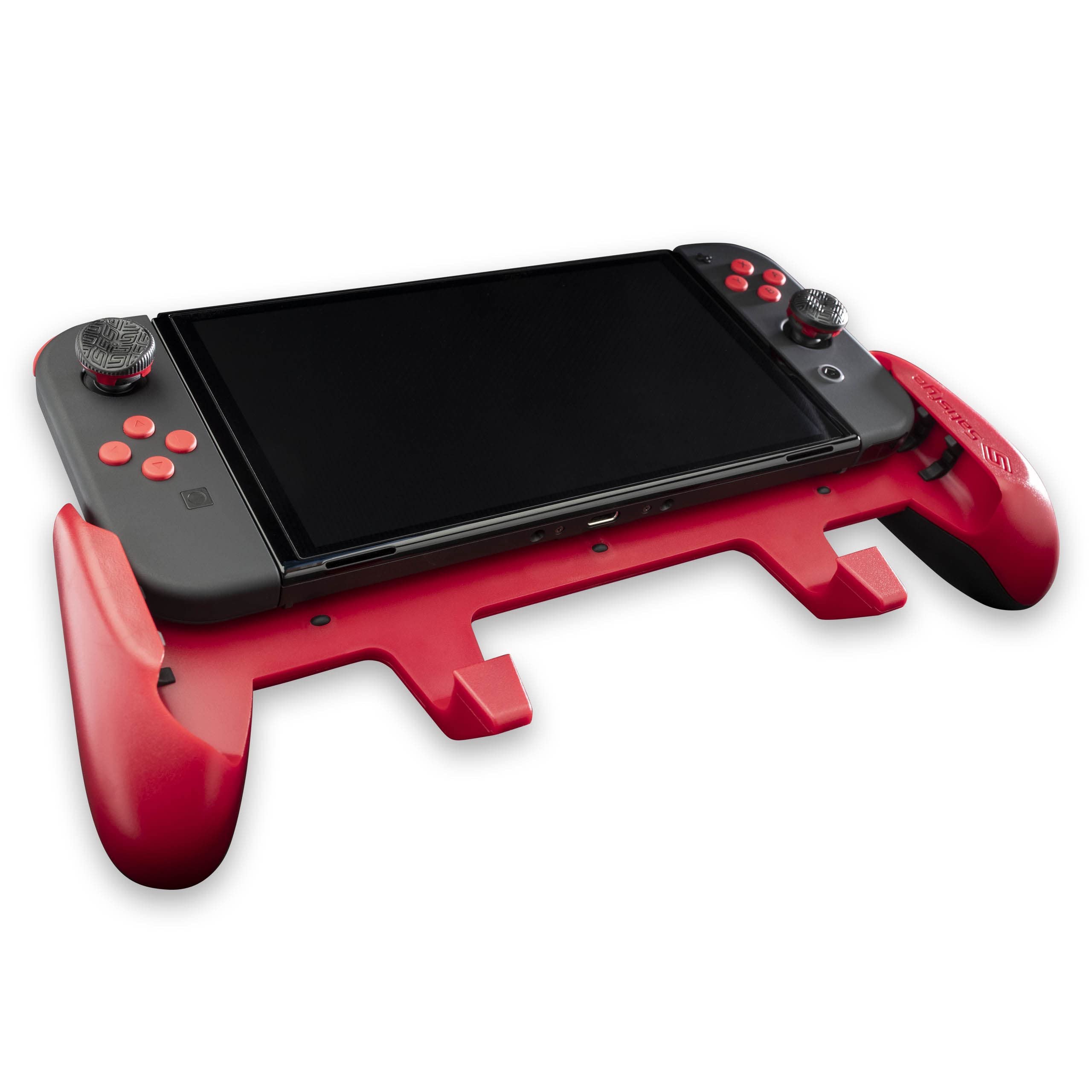 Satisfye - ZenGrip Pro Gen 3 OLED, a Switch Grip Compatible with Nintendo Switch - Comfortable & Ergonomic Grip, Joy Con & Switch Control. #1 Switch Accessories Designed for Gamers (Red)