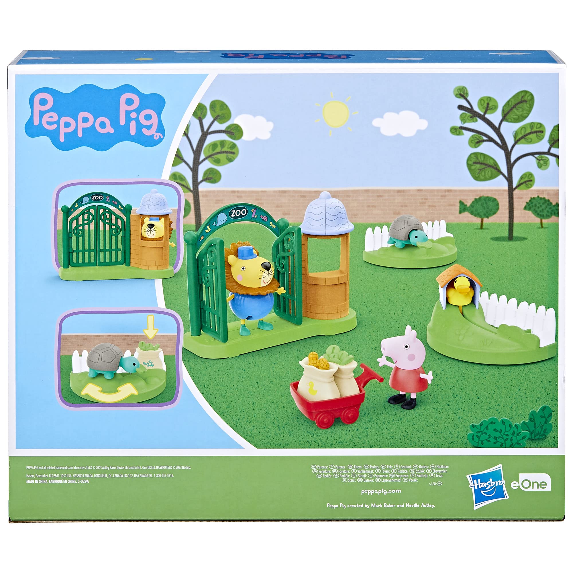 Peppa Pig Toys Peppa's Day at The Zoo Playset, 2 Figures and 6 Themed Accessories, 3-Inch Scale Preschool Toy for Kids Ages 3 and Up