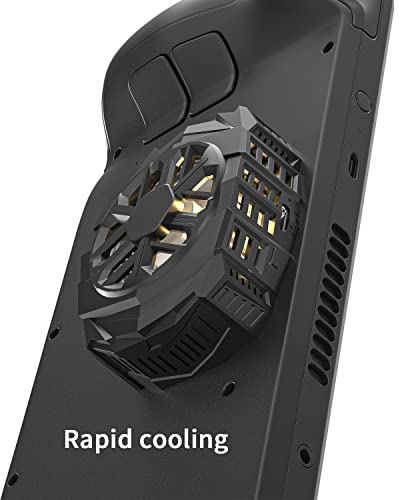 YIGORN Steam Deck Fan Cooler,Steam Deck Heatsink,Valve Steam Deck Radiator Upgrade,Cooling Stand Dock,Advanced Accessories Smartphone/Pad/Nintendo Switch Semiconductor Cooling Technology