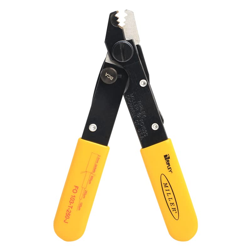 Original Imported Miller Fiber Optic Stripper FO 103-T-250-J Three Port Three Holes Fiber Loose Tube Stripping Pliers