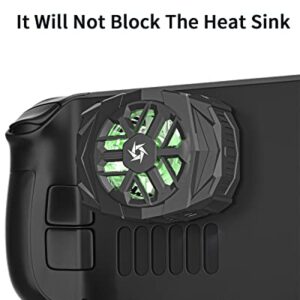 YIGORN Steam Deck Fan Cooler,Steam Deck Heatsink,Valve Steam Deck Radiator Upgrade,Cooling Stand Dock,Advanced Accessories Smartphone/Pad/Nintendo Switch Semiconductor Cooling Technology