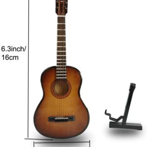 ALANO Miniature Guitar model Decorative Ornament, Music Instrument Ornament Home Decoration (G-C-16-S)