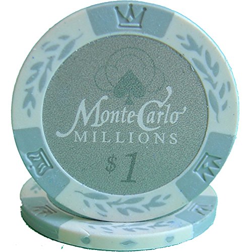 600PCS 13.5G Monte Carlo Millions Poker Chips Set with Heavy Duty Acrylic Case & Chips Trays