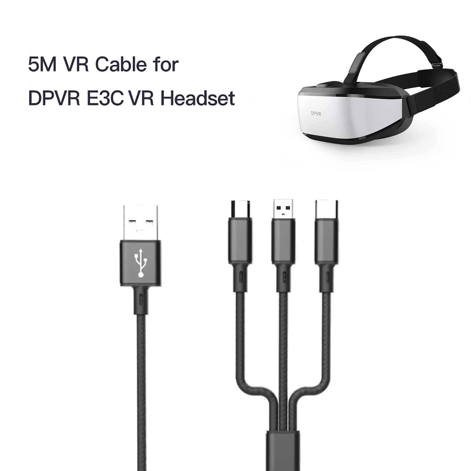 DPVR E3C Virtual Reality Headset, VR Set for Business of Egg Seats Headset, VR Simulator Riders, Moto, Time Machine 6 Seats and VR Flying, VR Headsets Not for Personal User