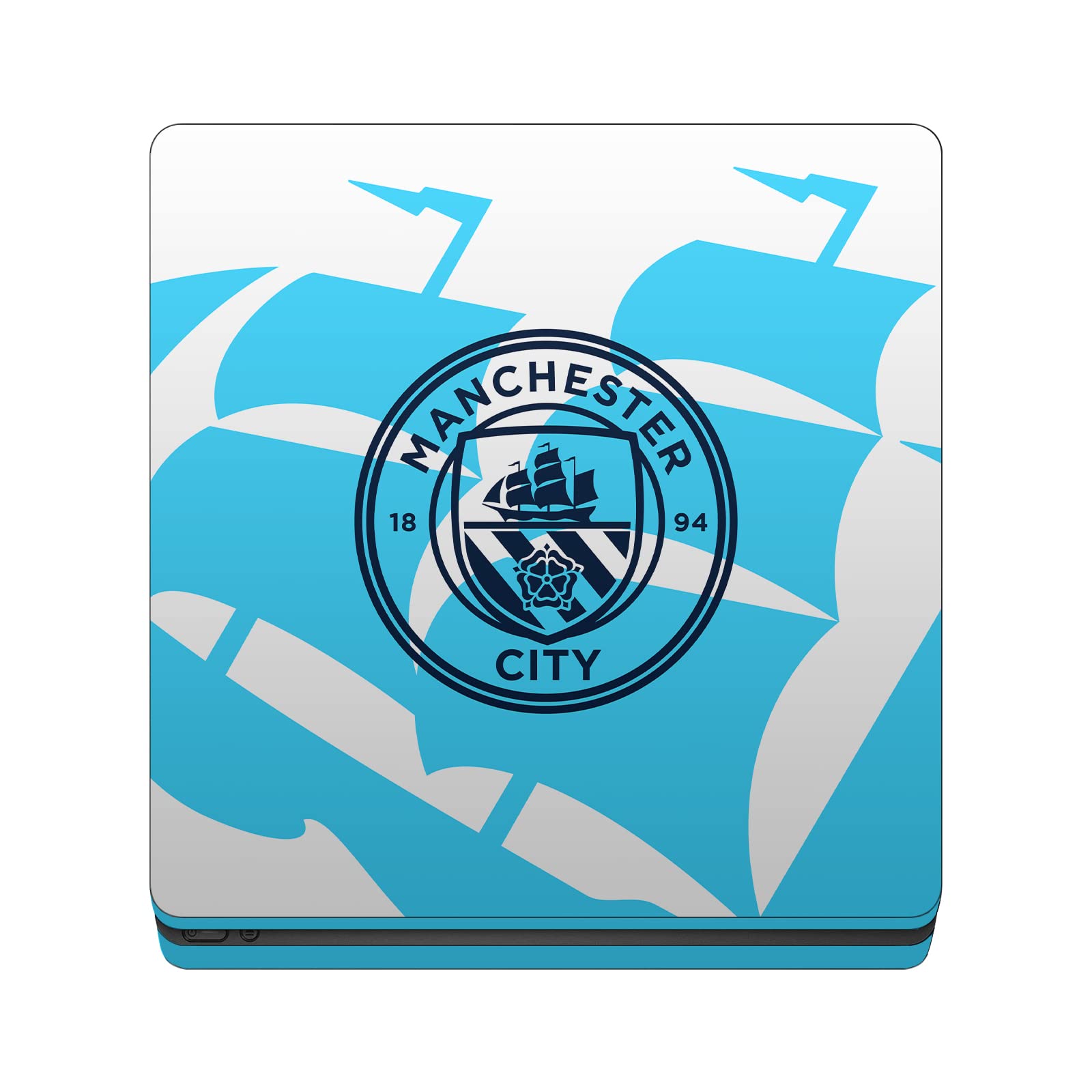 Head Case Designs Officially Licensed Manchester City Man City FC Badge Ship Logo Art Vinyl Sticker Gaming Skin Decal Compatible With Sony PlayStation 4 PS4 Slim Console and DualShock 4 Controller