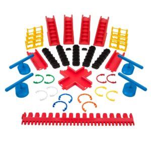 bulk dominoes accessory kit | dominoes set, stem steam small toys, family games for kids, kids toys and games, building, toppling, chain reaction sets (mega accessory kit)