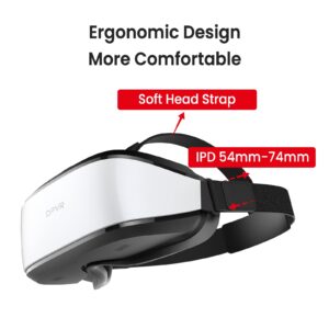 DPVR E3C Virtual Reality Headset, VR Set for Business of Egg Seats Headset, VR Simulator Riders, Moto, Time Machine 6 Seats and VR Flying, VR Headsets Not for Personal User