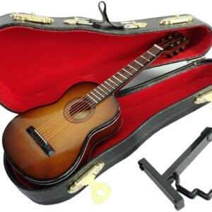 ALANO Miniature Guitar model Decorative Ornament, Music Instrument Ornament Home Decoration (G-C-16-S)