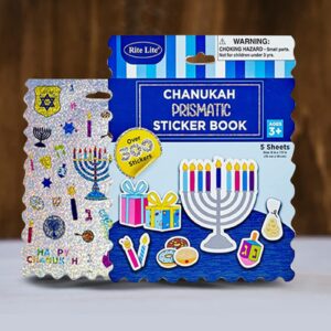 Rite Lite Sticker Book for Kids - Over 300 Chanukah Stickers! Hanukkah Jewish Arts and Crafts Stickers Gifts Hanukkah Decorations Album for Scrapbooks, Planners, Gifts and Rewards!