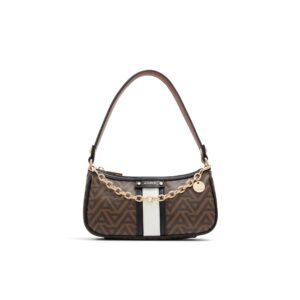 aldo women's dionne shoulder bag, brown multi