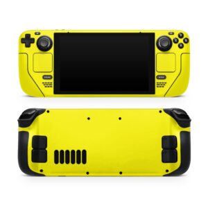 Design Skinz - Compatible with Steam Deck - Skin Decal Protective Scratch-Resistant Removable Vinyl Wrap Cover - Solid Yellow