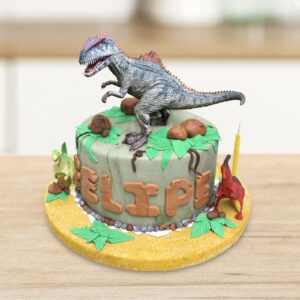 Giganotosaurus Action Figure with Eating Feature, 9 in Collection Dino Toys for Boys and Girls, Realistic Dinosaur Toys for Kids 3-5 Party Favors, Birthday Gifts (Movable Mouth)