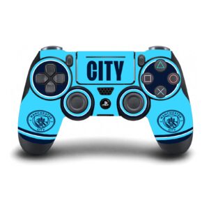 Head Case Designs Officially Licensed Manchester City Man City FC Badge Ship Logo Art Vinyl Sticker Gaming Skin Decal Compatible With Sony PlayStation 4 PS4 Slim Console and DualShock 4 Controller