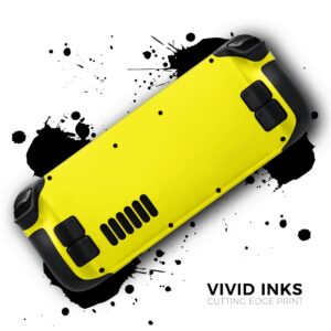 Design Skinz - Compatible with Steam Deck - Skin Decal Protective Scratch-Resistant Removable Vinyl Wrap Cover - Solid Yellow