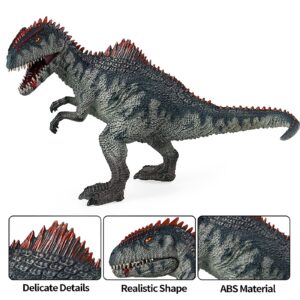 Giganotosaurus Action Figure with Eating Feature, 9 in Collection Dino Toys for Boys and Girls, Realistic Dinosaur Toys for Kids 3-5 Party Favors, Birthday Gifts (Movable Mouth)