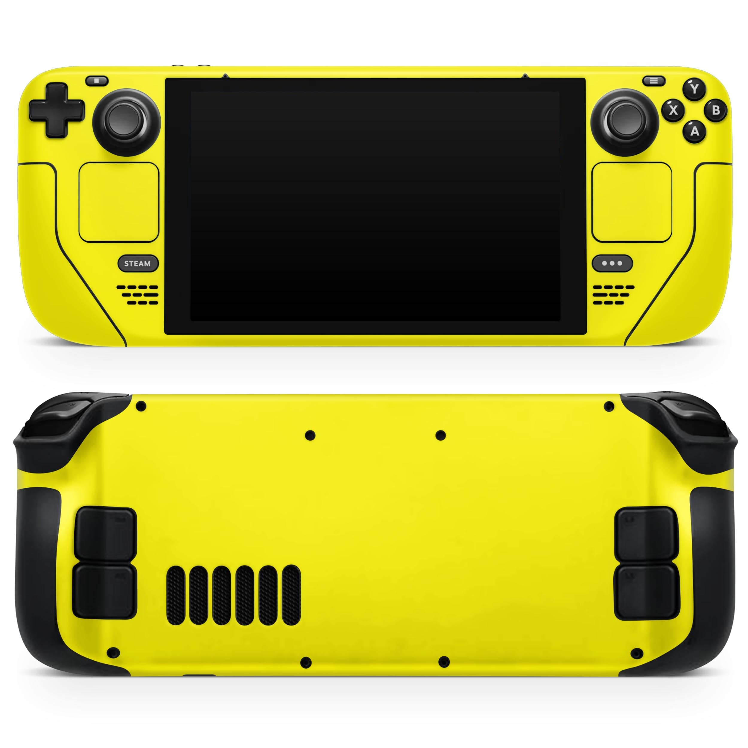 Design Skinz - Compatible with Steam Deck - Skin Decal Protective Scratch-Resistant Removable Vinyl Wrap Cover - Solid Yellow