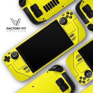 Design Skinz - Compatible with Steam Deck - Skin Decal Protective Scratch-Resistant Removable Vinyl Wrap Cover - Solid Yellow