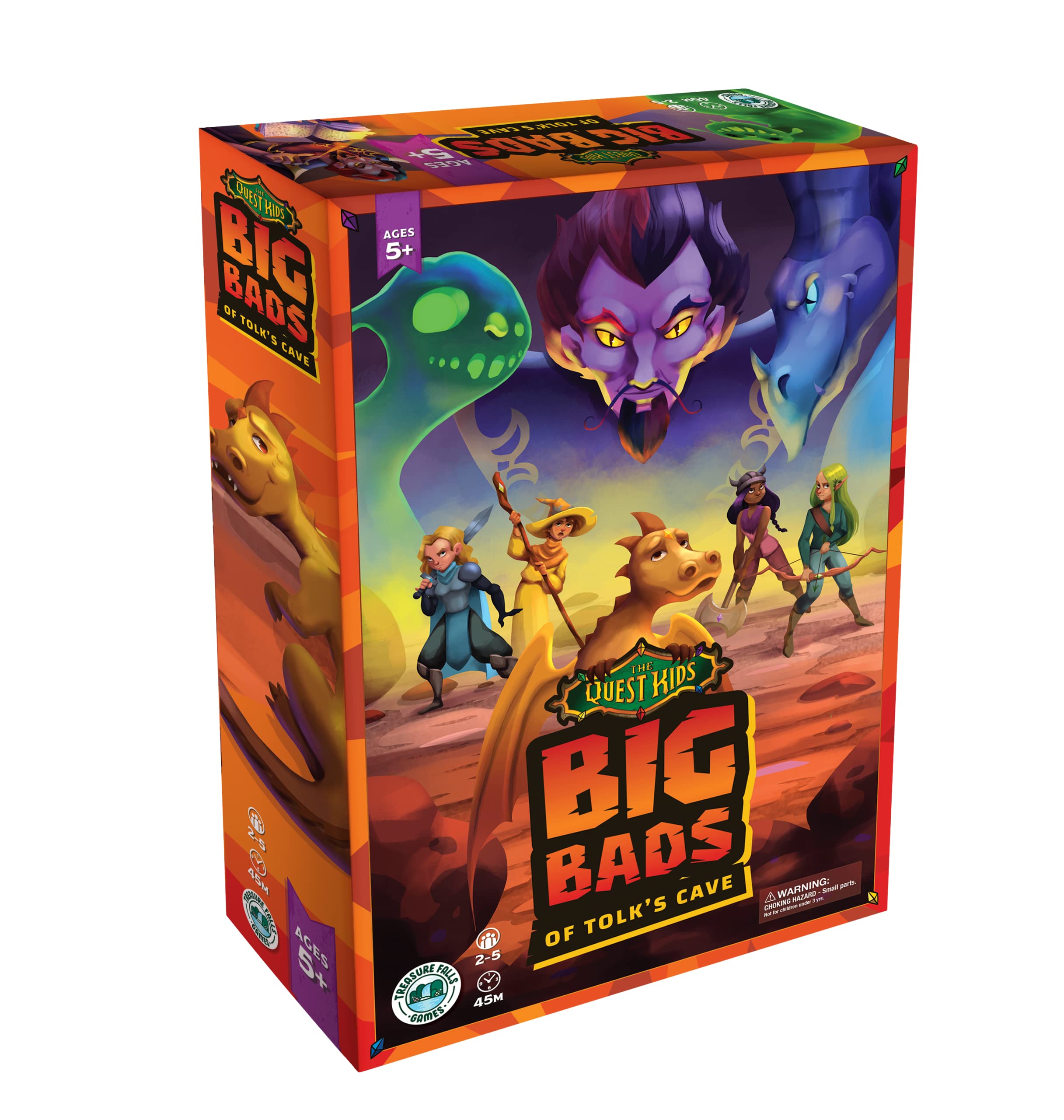 The Quest Kids: The Big Bads of Tolk's Cave | Treasure Falls Games | A Fantasy Expansion for Kids 5 Years Old and Up