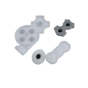 vanjunn for wii controller buttons replacement conductive rubber pads for wii game controller (gray)