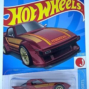 Hot Wheels 2022 - Mazda RX-7 - Red - HW J-Imports - 1/10