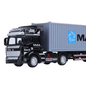 1: 48 Alloy Container Truck Model Toy, High Simulation Detachable Container Children Vehicle Car Toys Sportinggoods Electric Toys, Electronic Pets, Sound Toys(Grey£©