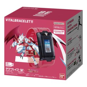 BANDAI Vital Bracelet BE Digivice VV Set | Vital Bracelet Digital Pet Watch with Gammamon Memory Card Included Based On Digimon Anime Series | Train with Your Virtual Pet Using This Fitness Tracker