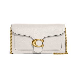 Coach Tabby Chain Clutch, Chalk