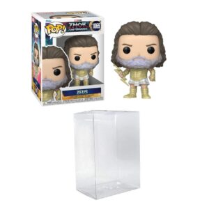 funko pop! marvel: thor love & thunder - zeus bundled with a byron's attic pop protector