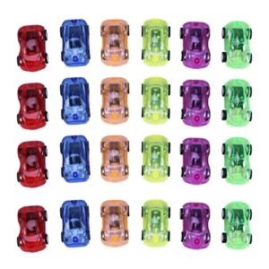 jojofuny 24pcs color random pull and boy toys car children transparent gifts mini back vehicle push