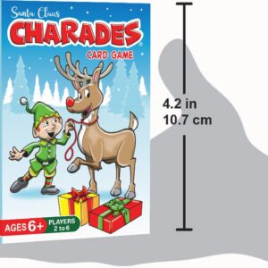 Arizona GameCo Santa Claus Charades, a Family Christmas Party Game for Kids Ages 6 and Up – No Reading is Required to Play – Perfect for Families, Stocking Stuffer