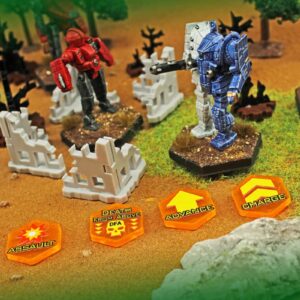 LITKO Mecha Combat Actions Token Set | Compatible with BattleTech (Variety Pack)