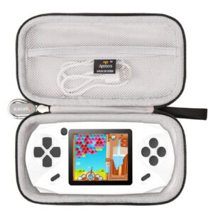 aproca grey hard travel storage case, for beijue 16 bit handheld games