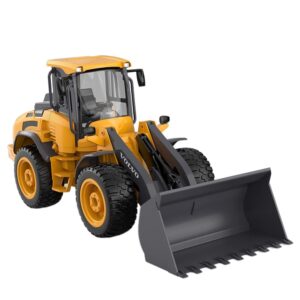 qiyhbvr remote control construction bulldozer toy, 1/16 rc bulldozer toys for kids age 3 4 5 6 7 8, rc construction truck vehicle toys xmas birthday gift