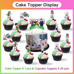 Full Time Hunter Party Supplies Birthday Hunterxhunter Decorations Balloons Banner Cake Toppers Set Decorations Decor