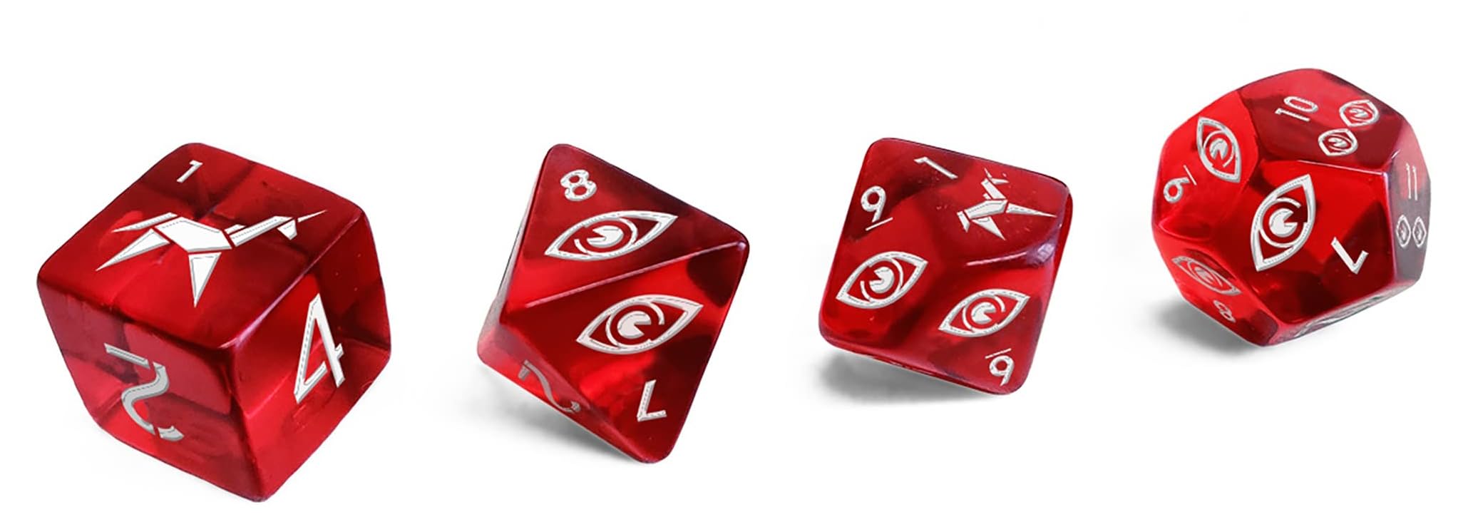 Free League Blade Runner RPG: Dice Set - 4 Piece Dice Set, SciFi RPG Accessory