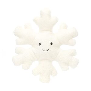 Jellycat Amuseables Snowflake Stuffed Toy, Medium 12 inches | Winter Plush and Décor