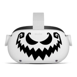 Pumpkin evil smile - Oculus Quest 2 - Decals - Black & Pink