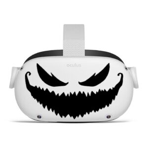 Pumpkin wide evil smile - Oculus Quest 2 - Decals - Black & Pink