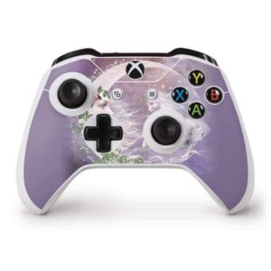 skinit decal gaming skin compatible with xbox one s controller - officially licensed tate and co. moon unicorn design