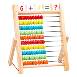 1 pc educational tools calculating tool wooden arithmetic abacus students abacus early education supplies