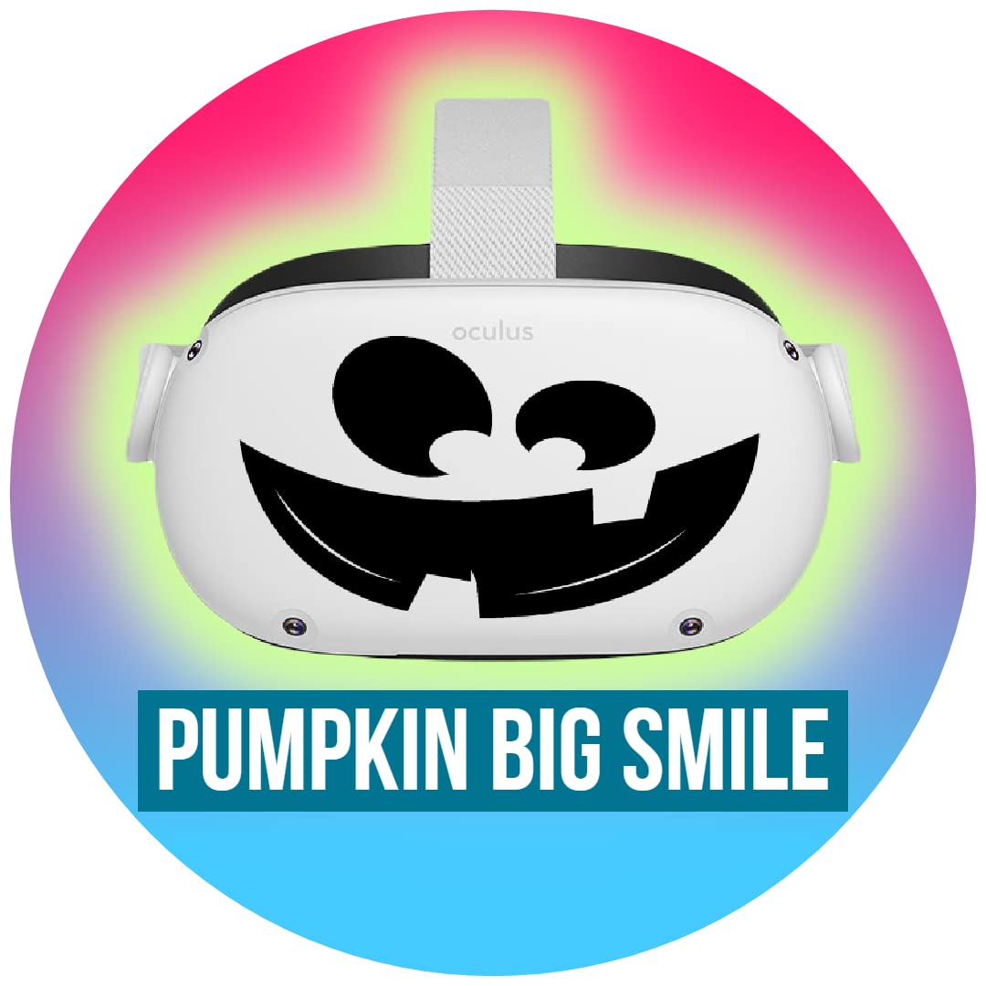 Pumpkin big Smile - Oculus Quest 2 - Decals - Black & Pink