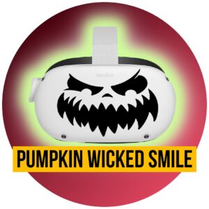 Pumpkin Wicked Smile - Oculus Quest 2 - Decals - Black