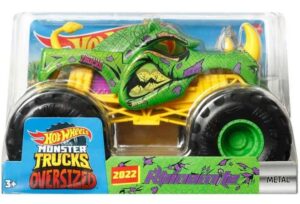 monster trucks oversized rhinomite (green) 1:24 scale die-cast truck