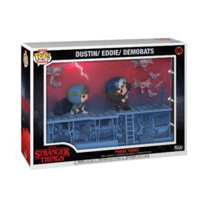 funko pop! moments deluxe: stranger things - phase three, dustin, eddie, demobats