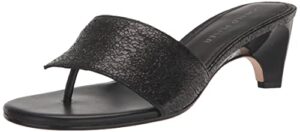 donald pliner women's heeled sandal, black, 7.5