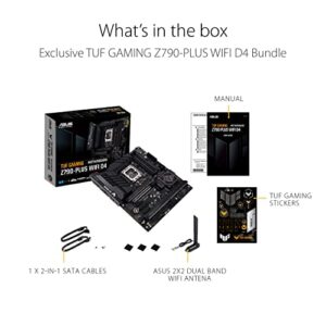 ASUS TUF Gaming Z790-Plus WiFi D4 LGA 1700(Intel 14th,12th&13th Gen) ATX Gaming Motherboard(PCIe 5.0, DDR4,4xM.2 Slots,16+1 DrMOS, WiFi 6,2.5Gb LAN, Front USB 3.2 Gen 2 Type-C, Thunderbolt 4/USB4)