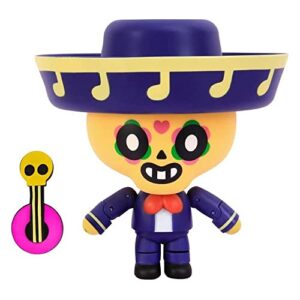 p.m.i. brawl stars action figure | one of four 6.7-inch-tall collectibles | brawl stars toys and gift for video gamer | poco guitar figure | ofically licensed toy figure - articulated