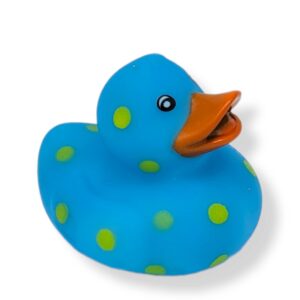 Cool Rubber Ducks (2") Standard Size. (12 Pack) Cute Duck Bath Tub Pool Toys. (Multi-Color Pattern Rubber Squicky Duckies)